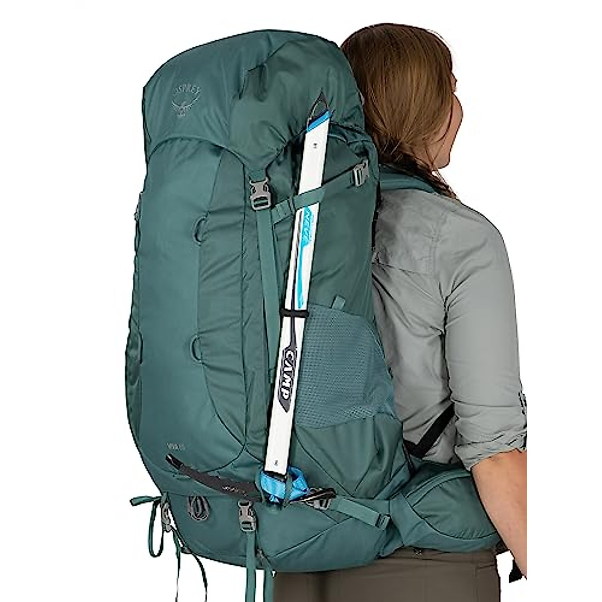 Osprey Viva 65L Women's Backpacking Backpack, Tunnel Vision Grey