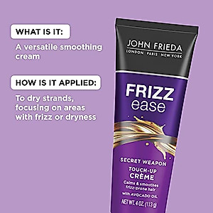 Frizz-Ease Style Creme Size 4z John Frieda Frizz-Ease Secret Weapon Flawless Finishing Cream