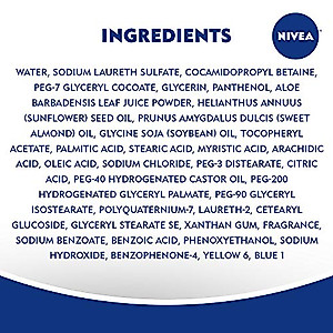 NIVEA Fresh Aloe and Lily Refreshing Body Wash with Nourishing Serum, 20 Fl Oz Bottle