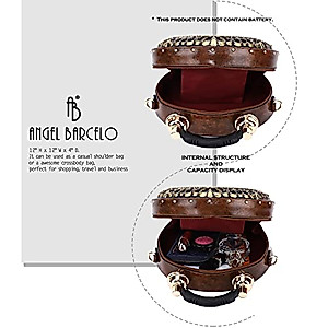 Angel Barcelo Crossbody Purse and Handbags for Women Fashion Ladies Shoulder Bag Brown