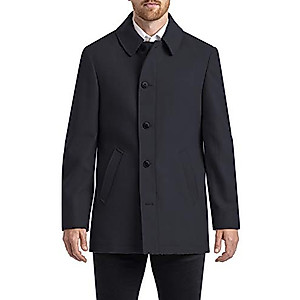 Chaps Men's Long Classic Coat, Dark Navy, 50L