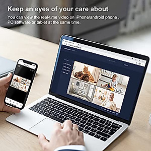 litokam Little elf Camera, 1080P Indoor Security Camera for Baby / Elder, Pet Camera with Motion Detection, Night Vision, 2-Way Audio, 360 Degree Wireless Camera, WiFi Camera Work with Alexa