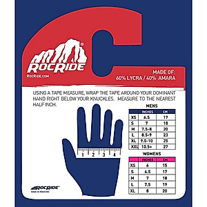 RocRide Animalz Full Finger Mens Cycling Gloves with Screen Compatible Tips. Mountain Biking, Road and BMX. Expressive Animal Print Designs.