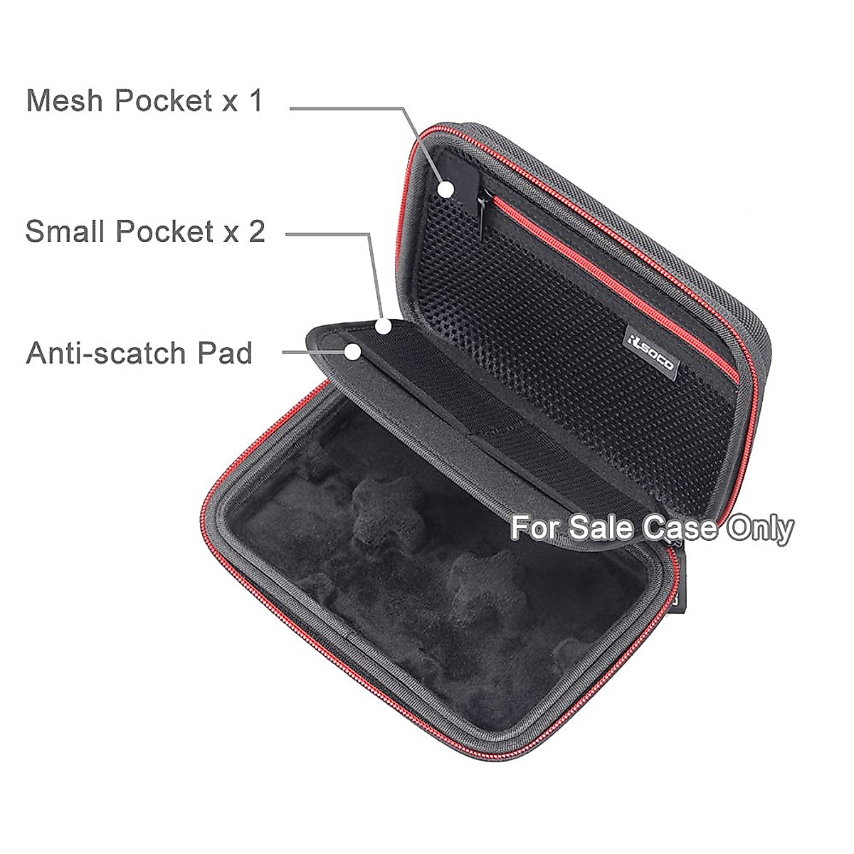 RLSOCO Case for RØDE Wireless Go II/Wireless ME/Wireless GO Wireless Microphone System - Fits for Rode Wireless Go 2 Microphone (Black)