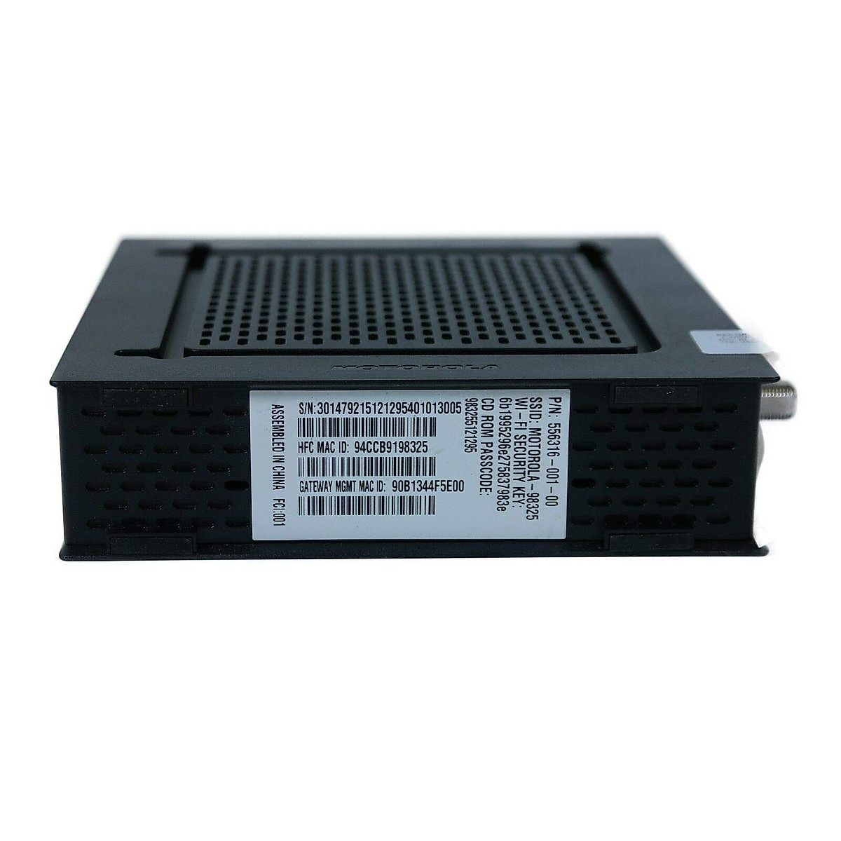 Motorola Surfboard SBG901 Wireless Cable Modem Router Power Supply Bundle