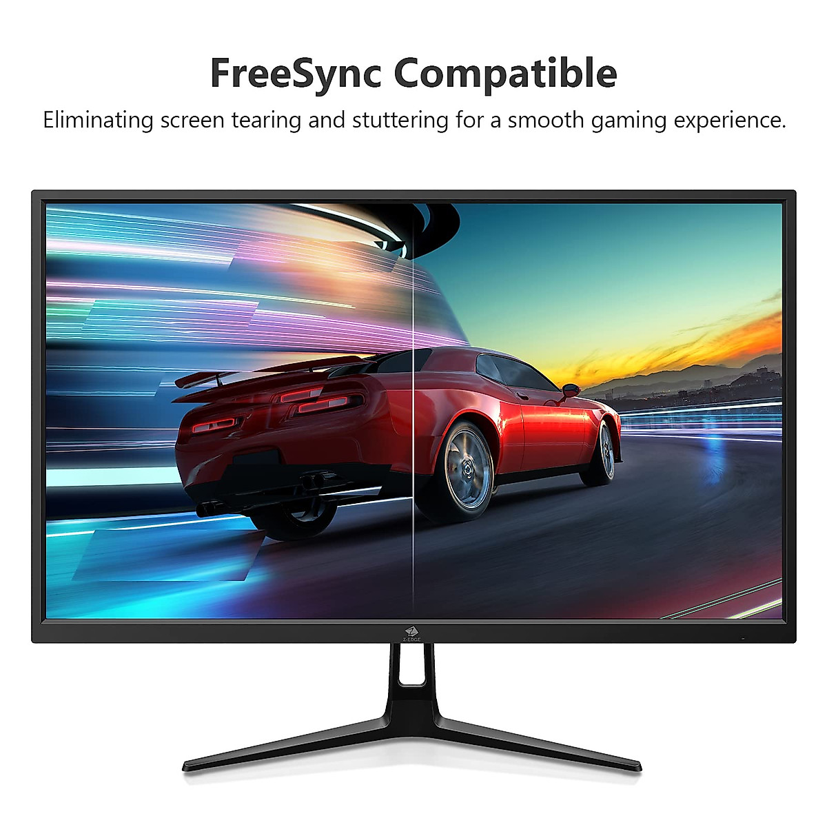 Z-Edge 27-inch Gaming Monitor Ultra HD 4K, 60Hz Refresh Rate, 3840x2160 IPS LED Monitor, 300 cd/m², HDMIx2+DPx1, U27P4K FreeSync Technology