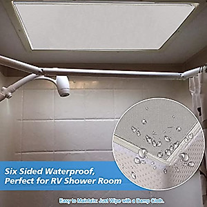Safoner Waterproof RV Vent Insulator and Skylight Cover with Reflective Surface, Fits Standard RV Vents- 14x14 Inch (1 Pack)