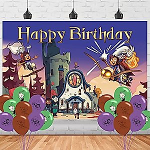 The owl House Backdrop Birthday Banner for The owl House Birthday Party Supplies The owl House Photograph Background Photo Booth 5x3ft