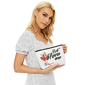 Nurse Gifts,Nursing Student Gifts for Women,Nurse Practitioner Gifts,Best Nurse Ever, Waterproof Cosmetic Bag