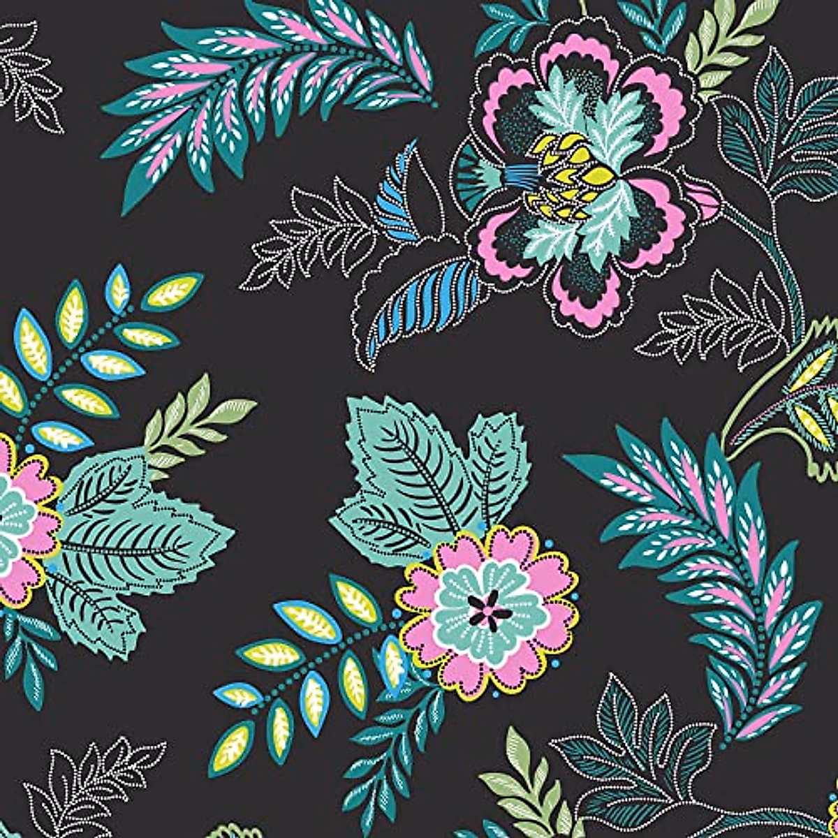 Vera Bradley Women's Cotton Petite Zip-around Wallet With RFID Protection, Island Garden - Recycled Cotton, One Size