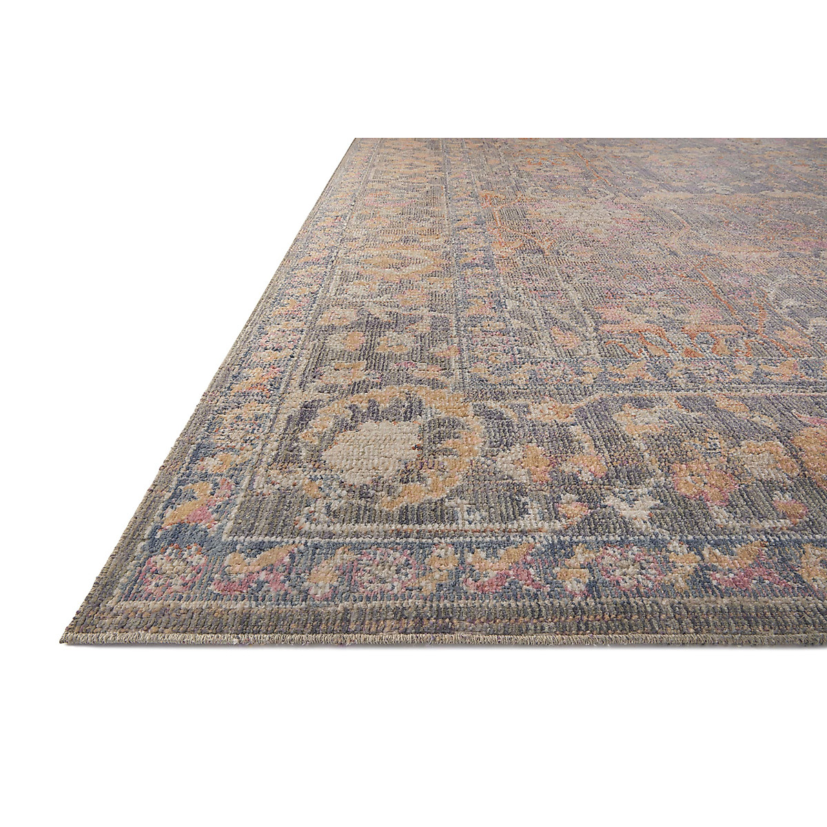 Loloi Chris Loves Julia x Rosemarie Stone/Multi 2'-7" x 4' Accent Rug