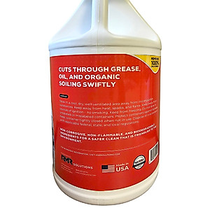 RMR Degreaser and Cleaner - Ready to Use Indoor/Outdoor Formula Works on Contact, For Heavy-Duty Cooking Surfaces, Indoor, Outdoor, Automotive, and Equipment Cleaning, 1 Gallon