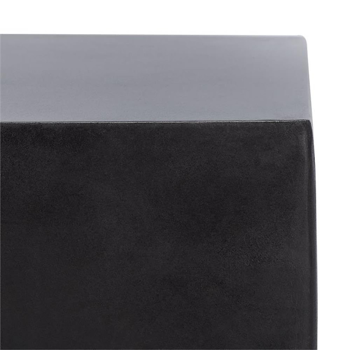 SAFAVIEH Outdoor Zen Black Mushroom Modern Concrete Accent Table