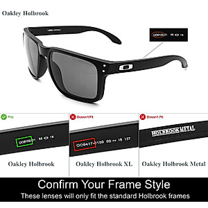Polarized Ikon Iridium Replacement Lenses for Oakley Holbrook Sunglasses - Silver Chrome Mirror