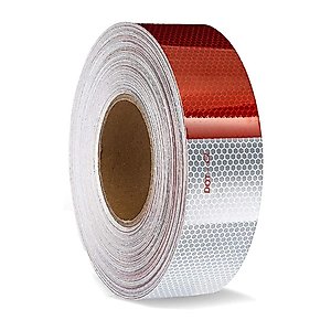 Reflective Tape Conspicuity Stickers for Trailer, Container Rim, Truck Reflectors, Length 150ft, DOT C2 Certified, R6"XW6", Weatherproof, Strong Adhesive High Intensity Escort for Safety