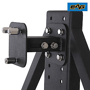 EAG Classic Rear Bumper with Tire Carrier Black Textured Fit for 87-06 Wrangler TJ YJ