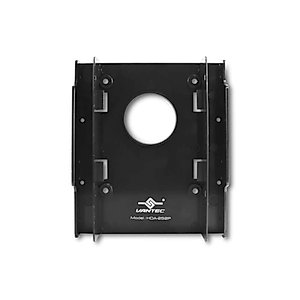 Vantec Dual HDD/SSD Bracket (Plastic) for 9.5, 12.5mm 1.5 Cache 2.5-Inch Internal Bare or OEM Drives HDA-252P