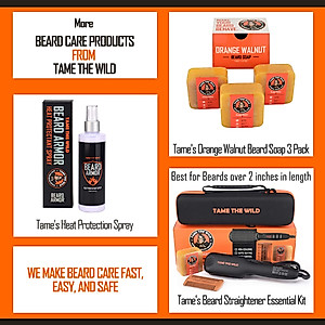 TAME THE WILD MAKE YOUR BEARD BEHAVE Bigfoot Beard Balm - Two 2.3 Oz Tins for Men with Shea Butter and Beeswax - Beard Conditioner - Sandalwood & Orange Citrus Scent