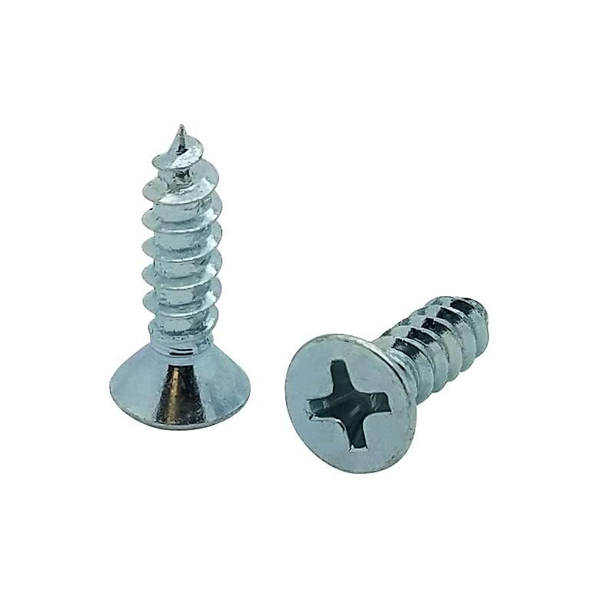 500 Qty #6 x 5/8" Flat Head Zinc Coated Phillips Head Wood Screws (BCP32)