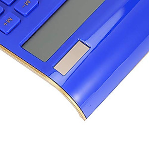 Kadimendium 10 Digits Calculator, Solar Basic Calculator Two Ways to Supply Power LCD Display Financial Calculator Desk Financial Office calculations Basic Mathematics(Blue)