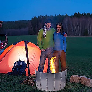 Patio Heater Reflector, Adjustable Heat Focusing Reflector Heater Reflector Shield for Round Natural Gas and Propane Patio Heaters (35 x 15 In)