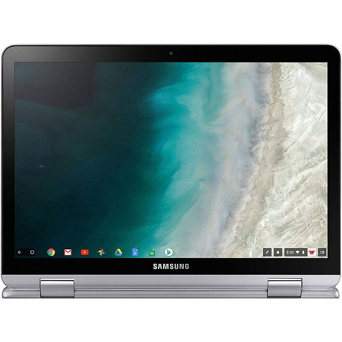 SAMSUNG XE520QAB-K02US Chromebook Plus V2, 2-in-1, Intel Core m3, 4GB RAM, 64GB eMMC, 13MP Camera, Chrome OS, 12.2", 16:10 Aspect Ratio, Light Titan