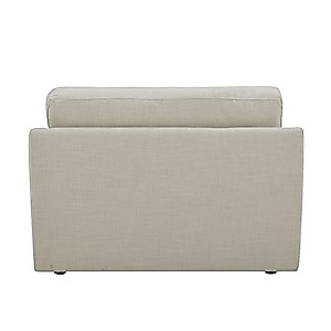 Amazon Brand – Stone & Beam Rustin Contemporary Deep-Seated Living Room Accent Chair, 48"W, Cream