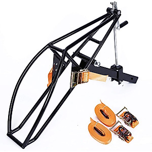 ECOTRIC Motorcycle Receiver Hitch Hauler Trailer Tow Dolly Rack Carrier 2”Class II Class III Receiver Black