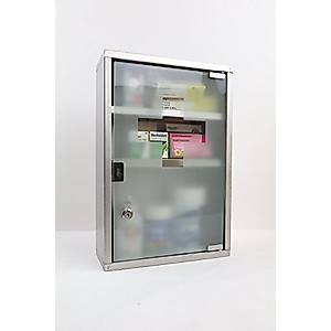 Wincere S1200 Moisture Resistance Steel Wall Mount Medicine Cabinet First Aid Storage Medical Organizer
