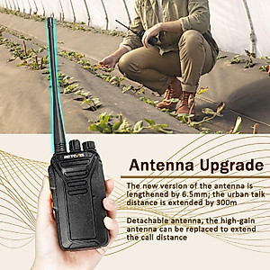 Retevis RT27V MURS 2 Way Radios, Walkie Talkies with Earpiece, Rechargeable, License-Free, 5 Low Traffic Channel, Two-Way Business Radios for Service Emergency Rescue Church(10 Pack)