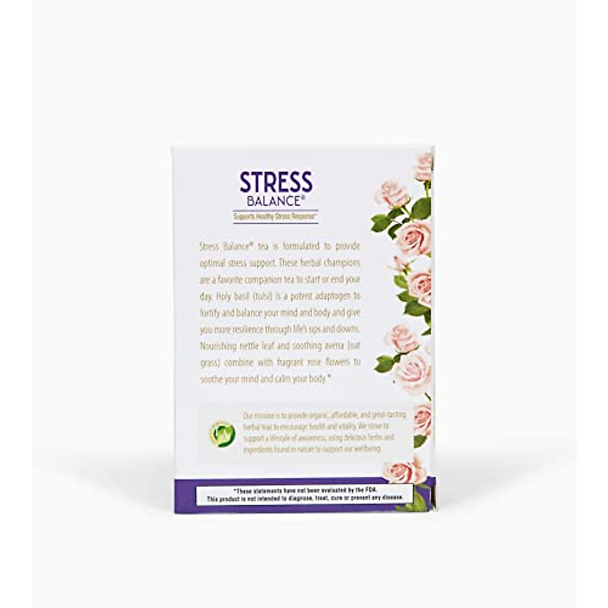 Lifestyle Awareness Stress Balance Tea with Calming Rose Petal, Caffeine Free, 20 Count, 1 pack