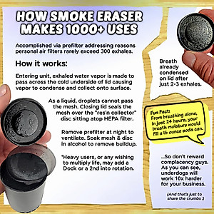 V5 Smoke Eraser | 1000+ Uses | Need More? Rotate 2 Units or Add a Dock to Multiply Lifespans
