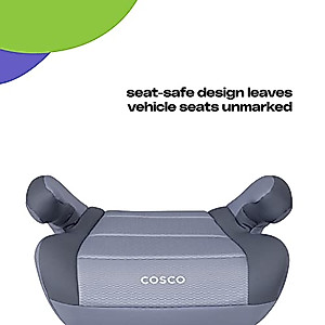 Cosco Topside Booster Car Seat, Extra-Plush pad, Organic Waves