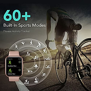 SKG Smart Watch for Men Women Android iPhone, Smartwatch with Alexa Built-in & Bluetooth Call(Answer/Make Call) 1.69" Fitness Tracker with IP68 Waterproof, 60+ Sports, Heart Rate SpO2 Monitor, V7 Pro