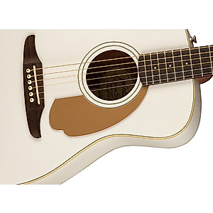 Fender Malibu Player Acoustic Guitar, with 2-Year Warranty, Arctic Gold, Walnut Fingerboard