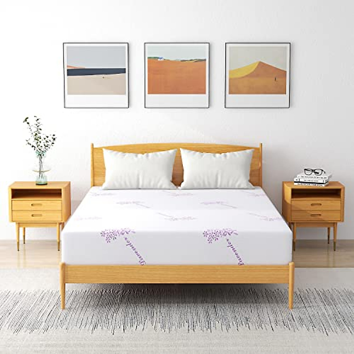 FONTOI King Size Mattress in a Box, 10 inch Bed Mattresses Made in USA with Knit Cover, Cooling Gel Green Tea Memory Foam, Medium Firm