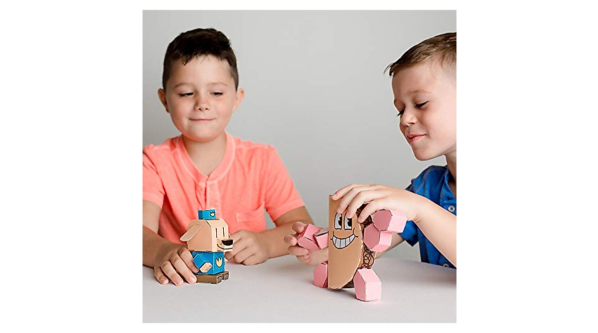Cubles Dog Man Series: Fun STEM Craft 3-Pack Action Figures
