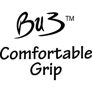 BIC BU3 Grip Retractable Ballpoint Pen, Medium Point (1.0mm), Black, Side Click Retraction For Added Convenience, 18-Count