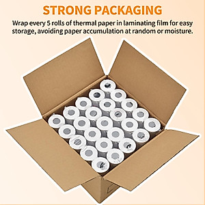 PAPRMA 2 1/4'' x 50' Receipt Paper Rolls POS Thermal Paper Cash Register Paper Rolls for Credit Card Machine(50 Rolls)