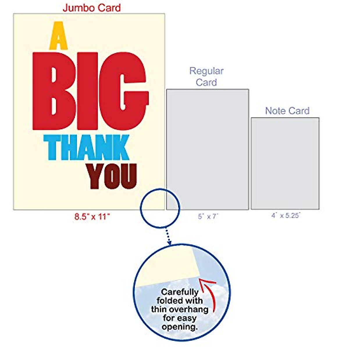 NobleWorks - Hilarious 8.5 x 11 Inch Notecard w/Envelope, Funny Cartoon ...