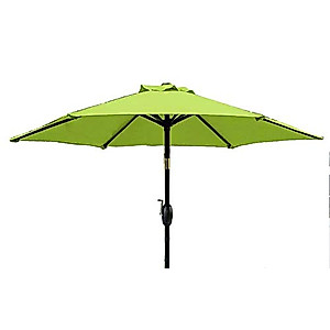 BELLRINO DECOR 7.5 ft 6 Ribs Replacement STRONG & THICK Patio Umbrella Canopy Cover (Canopy Only) - SAGE GREEN