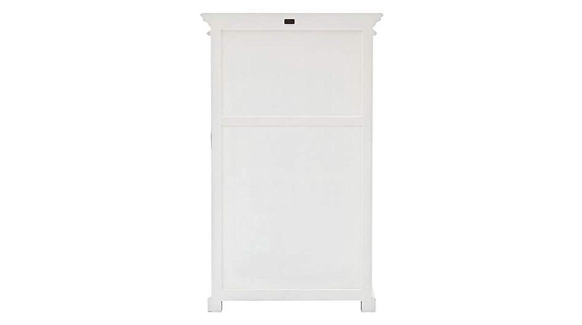 NovaSolo Halifax White Mahogany Storage Cabinet - Stylish Kitchen Organizer