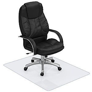 Office Chair Mat for Carpeted Floor 20"x24" 36"x48" 71"x142" PVC Floor Mat 0.08" Thick Chair Mat Carpet Protector Non-Slip Waterproof for Carpets Floor Desk Hallway Rectangle (Color : Frosted, Size