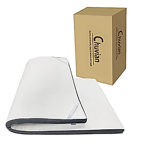 CHUVIAN Twin Size Mattress Topper Egg Crate, Memory Foam Mattress Toppers 2 Inch Extra Thick & Soft for Deep Sleep, CertiPUR-US Certified