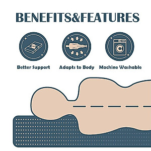 Dyonery Folding Mattress, 4 Inch CertiPUR-US Certified Memory Foam Twin XL Foldable Camping Mattress with Washable Cover, 80"×38"×4", Grey