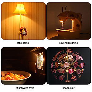 Hcnew E12 LED Candelabra Light Bulbs, 40W Equivalent Mini T20 Chandelier Bulbs, Warm White 2200K Dimmable Range Hood Bulbs Bedside Lamps, 350LM, 2 Pack