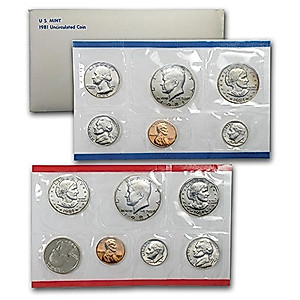1981 US 13 Piece Mint Set in original packaging from US mint Uncirculated