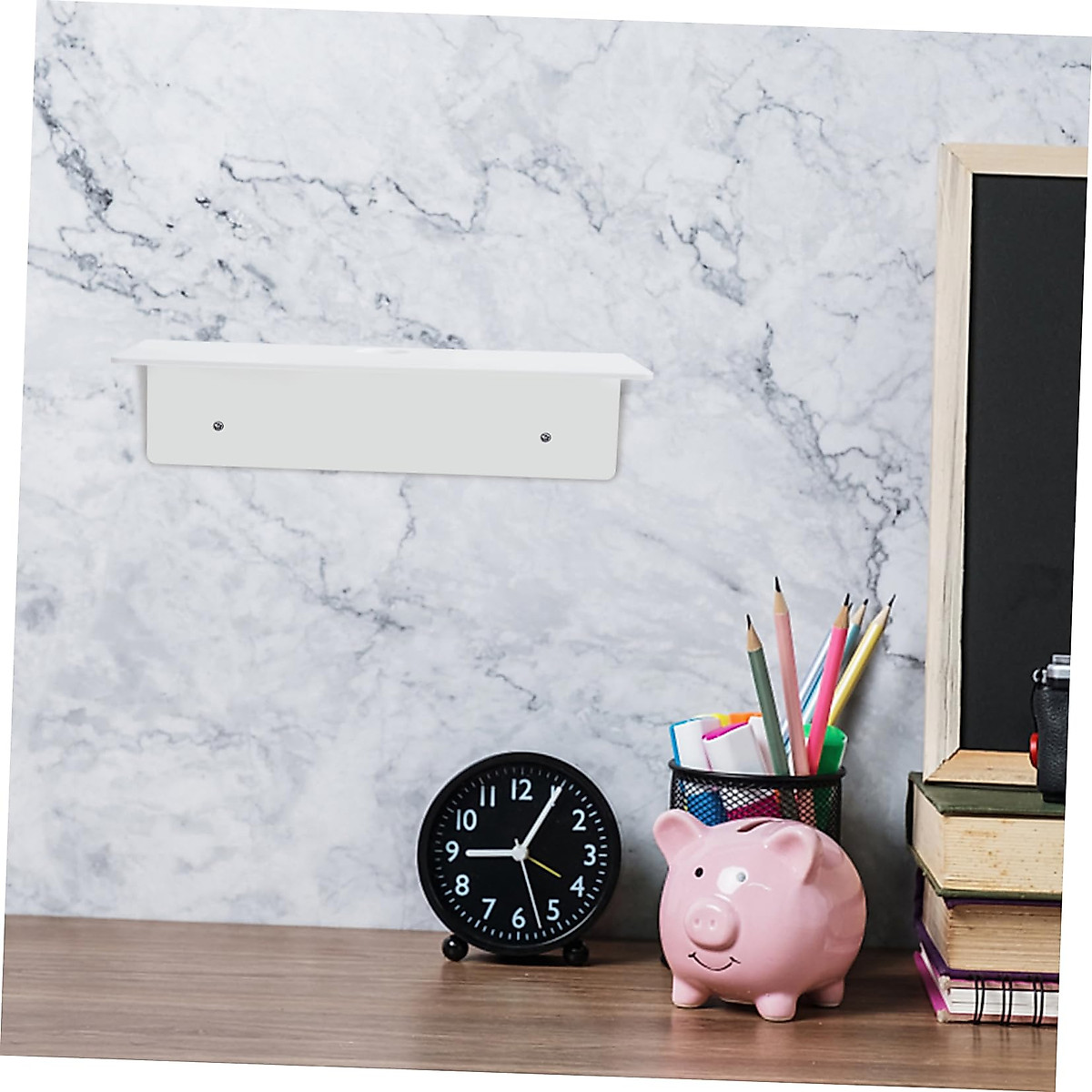 CORHAD 2pcs Speaker Stand Invisible Shelf Wall Floating Shelves Wall Bracket Wall Mount Modern Wall Shelf Small Shelf Modern Shelf Wall Display Shelf Small Wall Shelf White Acrylic