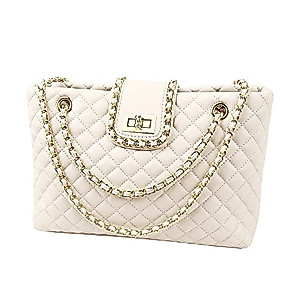 Beatfull Luxury Quilted Tote Bag for Women Designer Chain Shoulder Purse Soft Leather Travel Handbag Large Crossbody bags