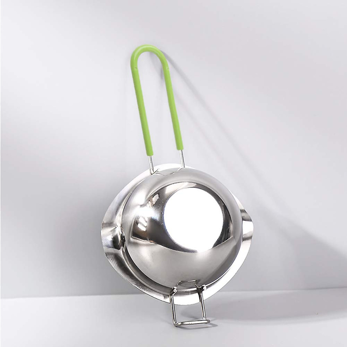 Stainless Steel Double Boiler with Silicone Spatula, Chocloate Metls Pot with Heat Resistant Handle for Melting Chocolate, Candy, Candle, Soap and Wax…